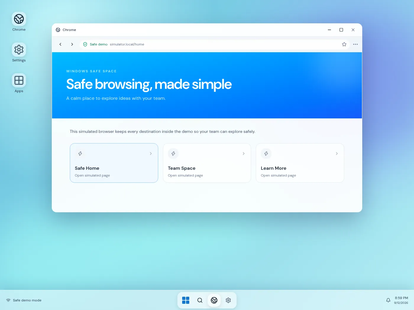 Win11 Browser Simulator