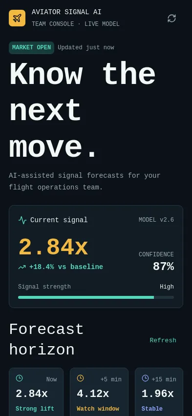 Aviator Signal Predictor