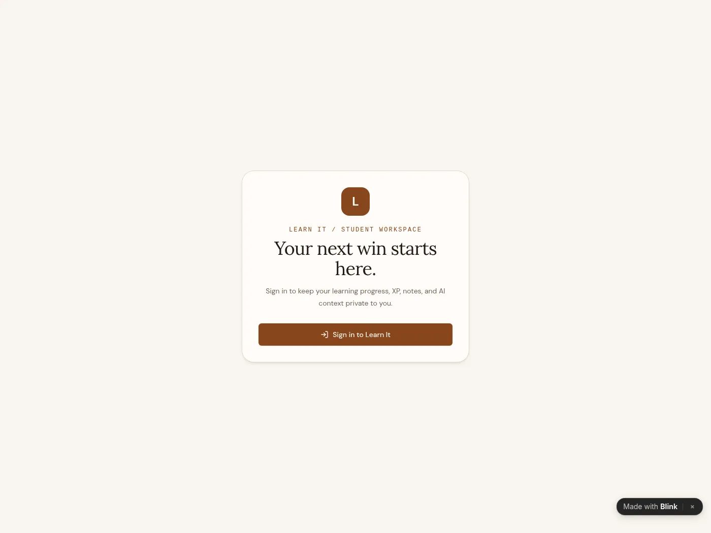 Learn It Edu Platform