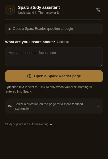 Sparx AI Study Assistant