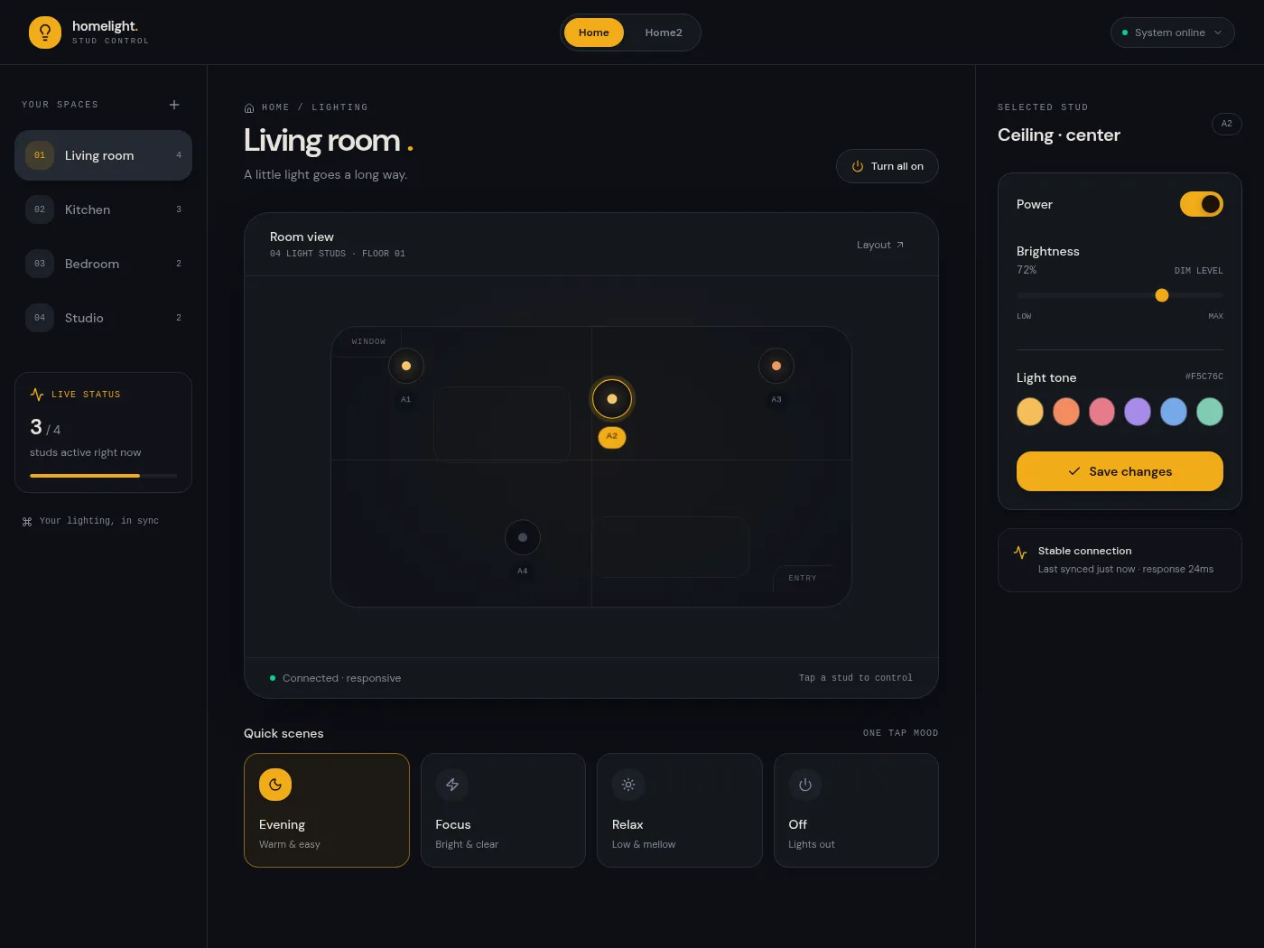 HomeLight GUI Studs