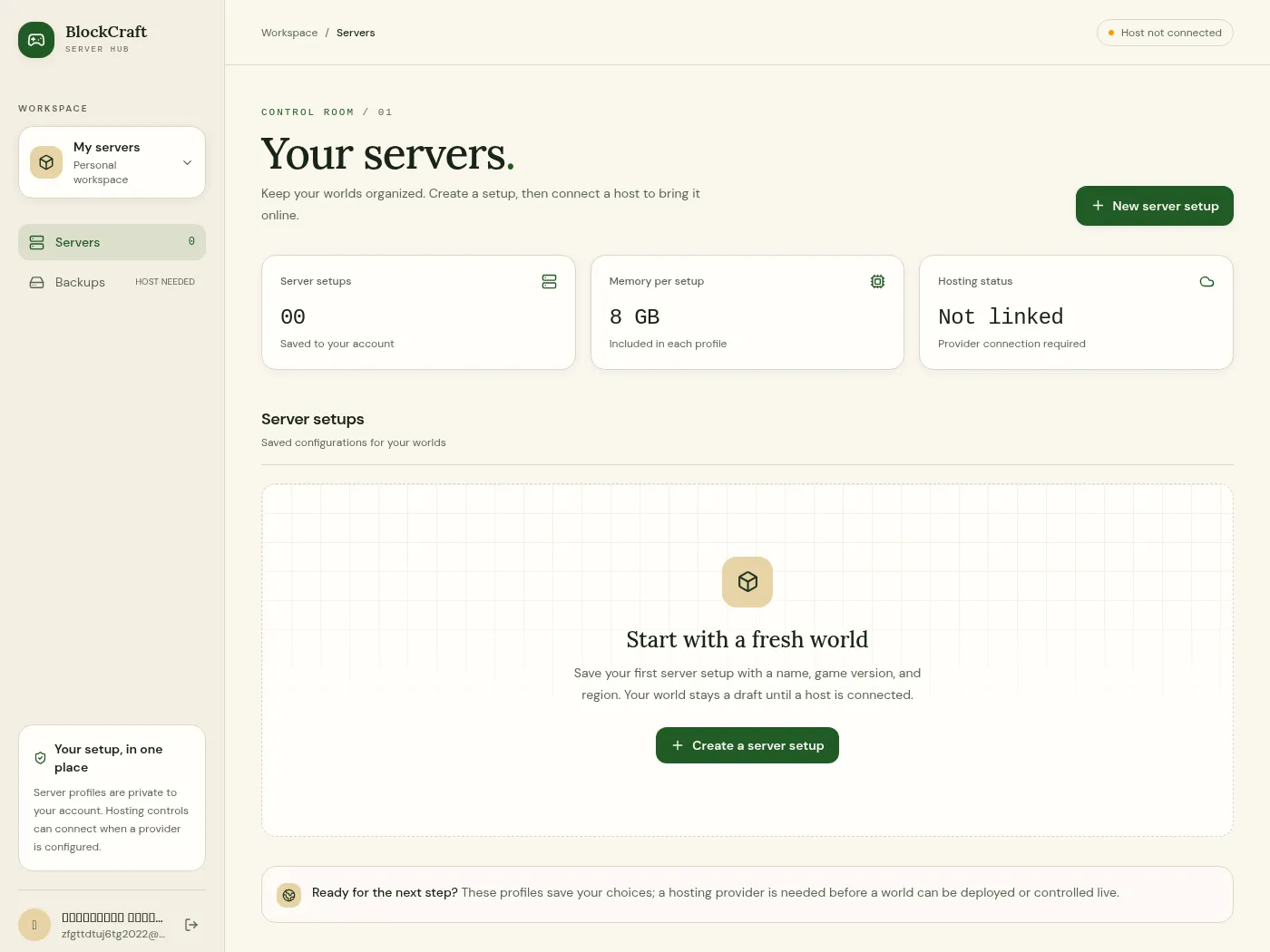 BlockCraft Server Hub