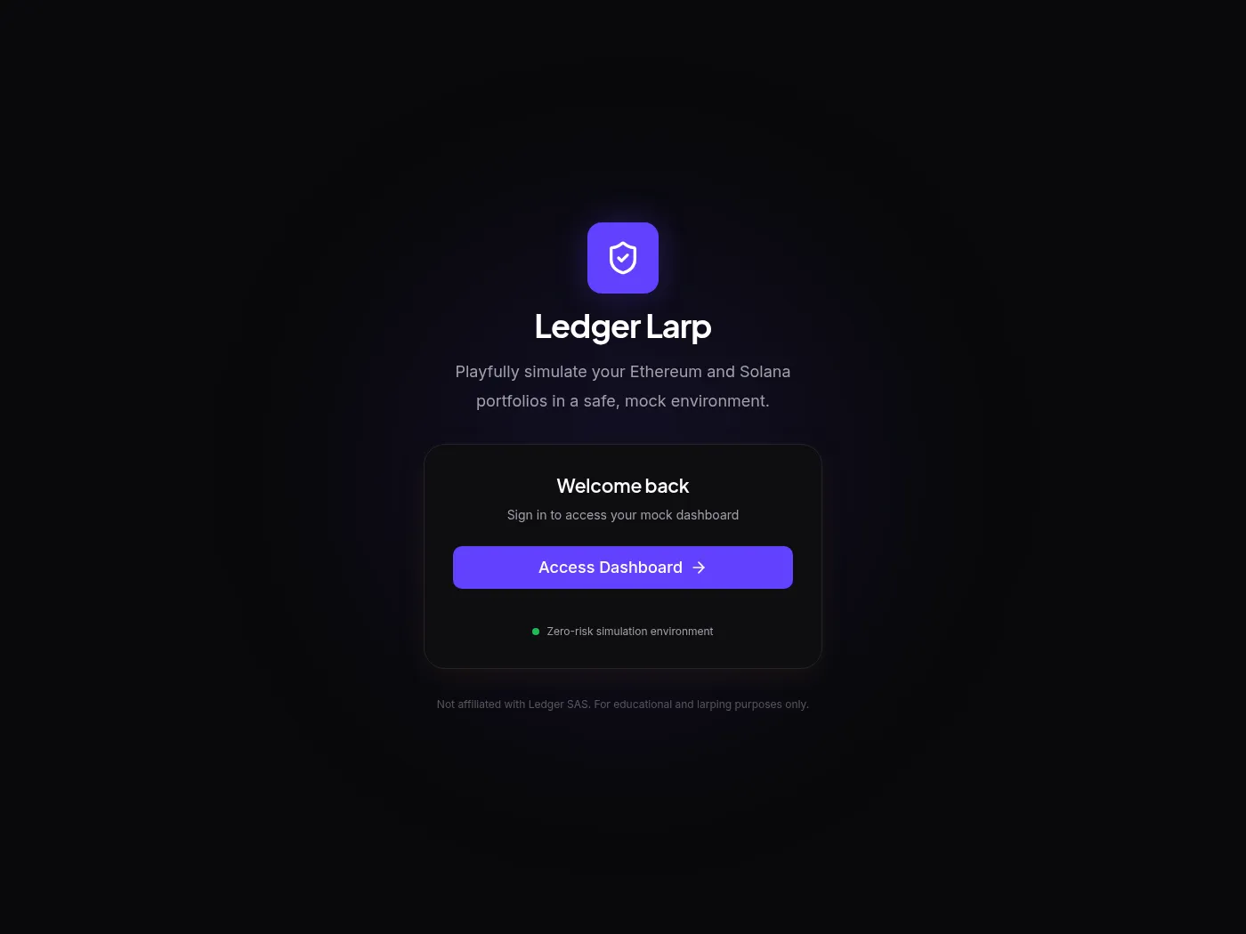 Ledger Larp Toolkit