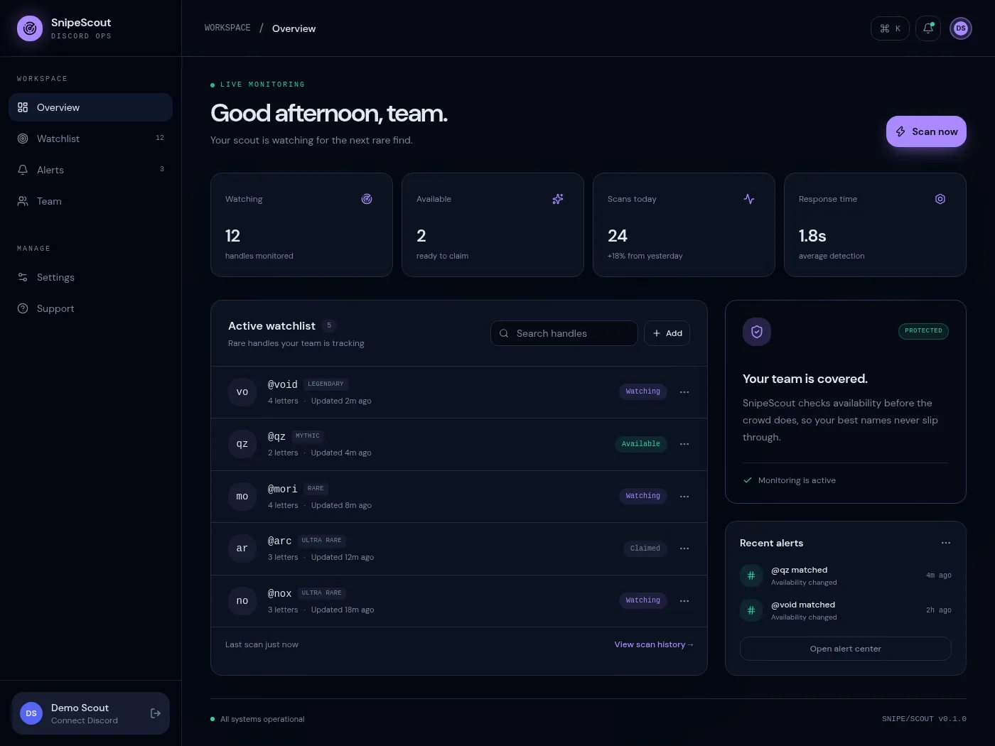Discord SnipeScout