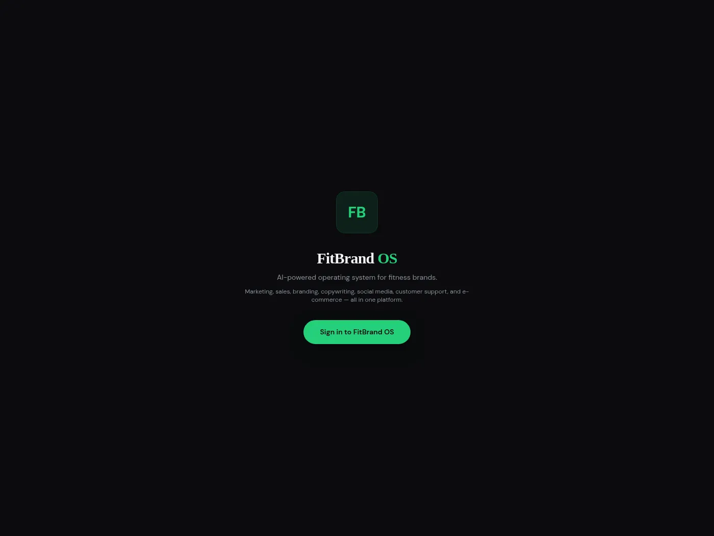 FitBrand OS