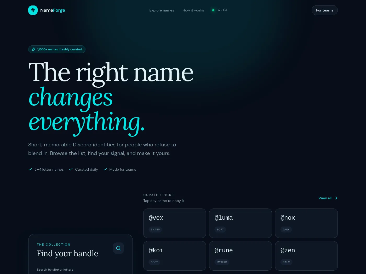 Discord Name Finder