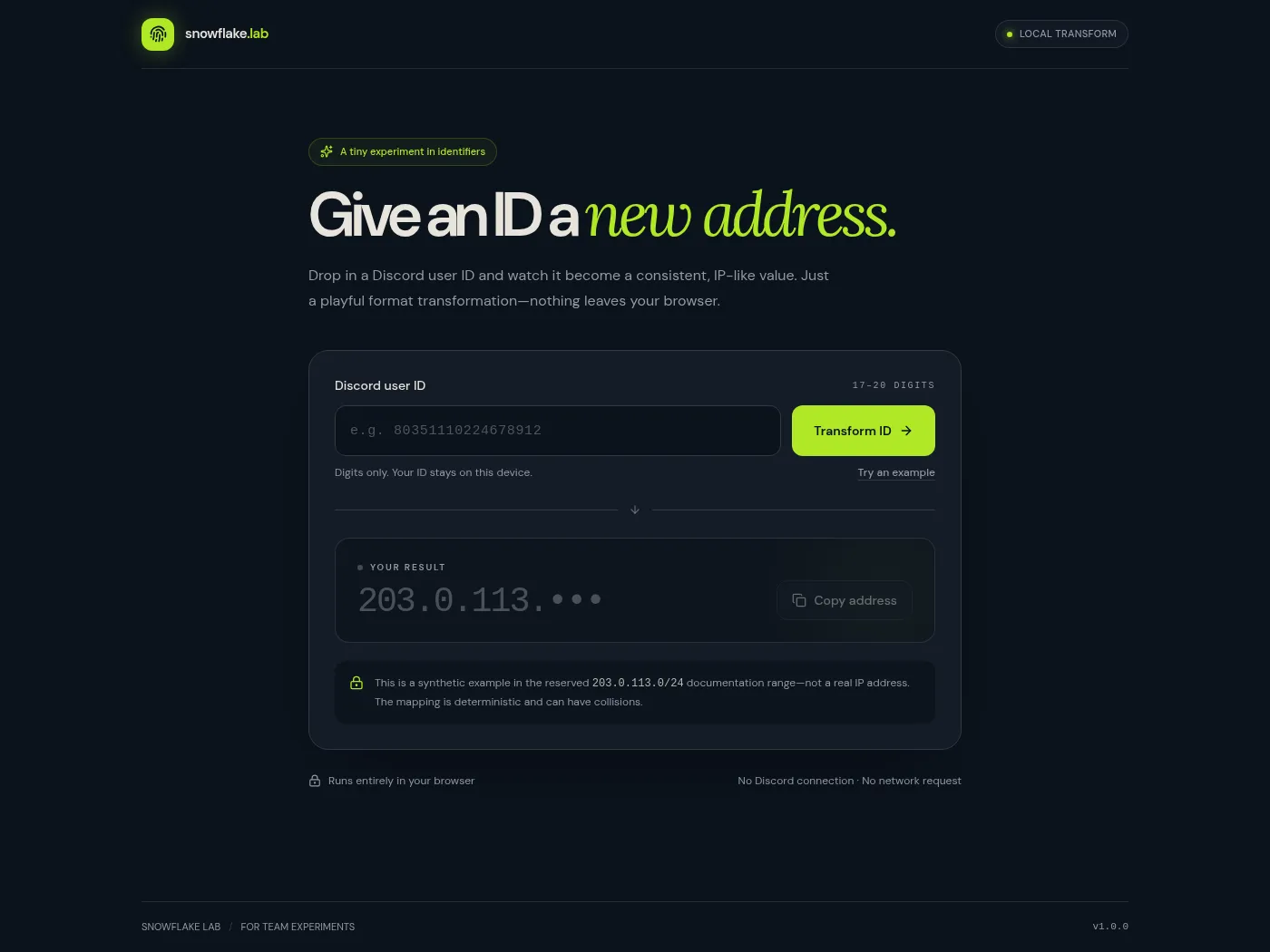 Discord ID Transformer