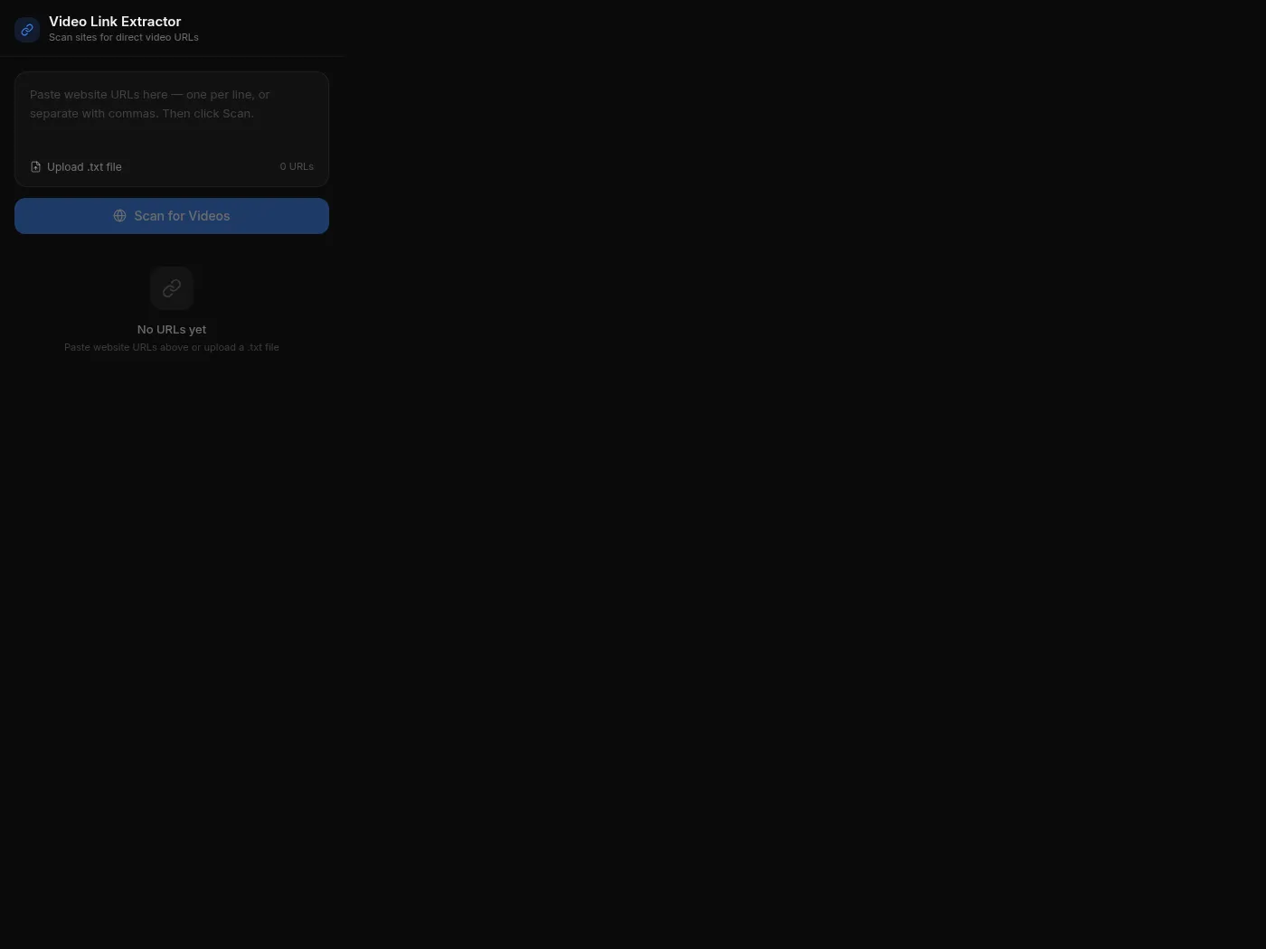Multi Video Link Extractor