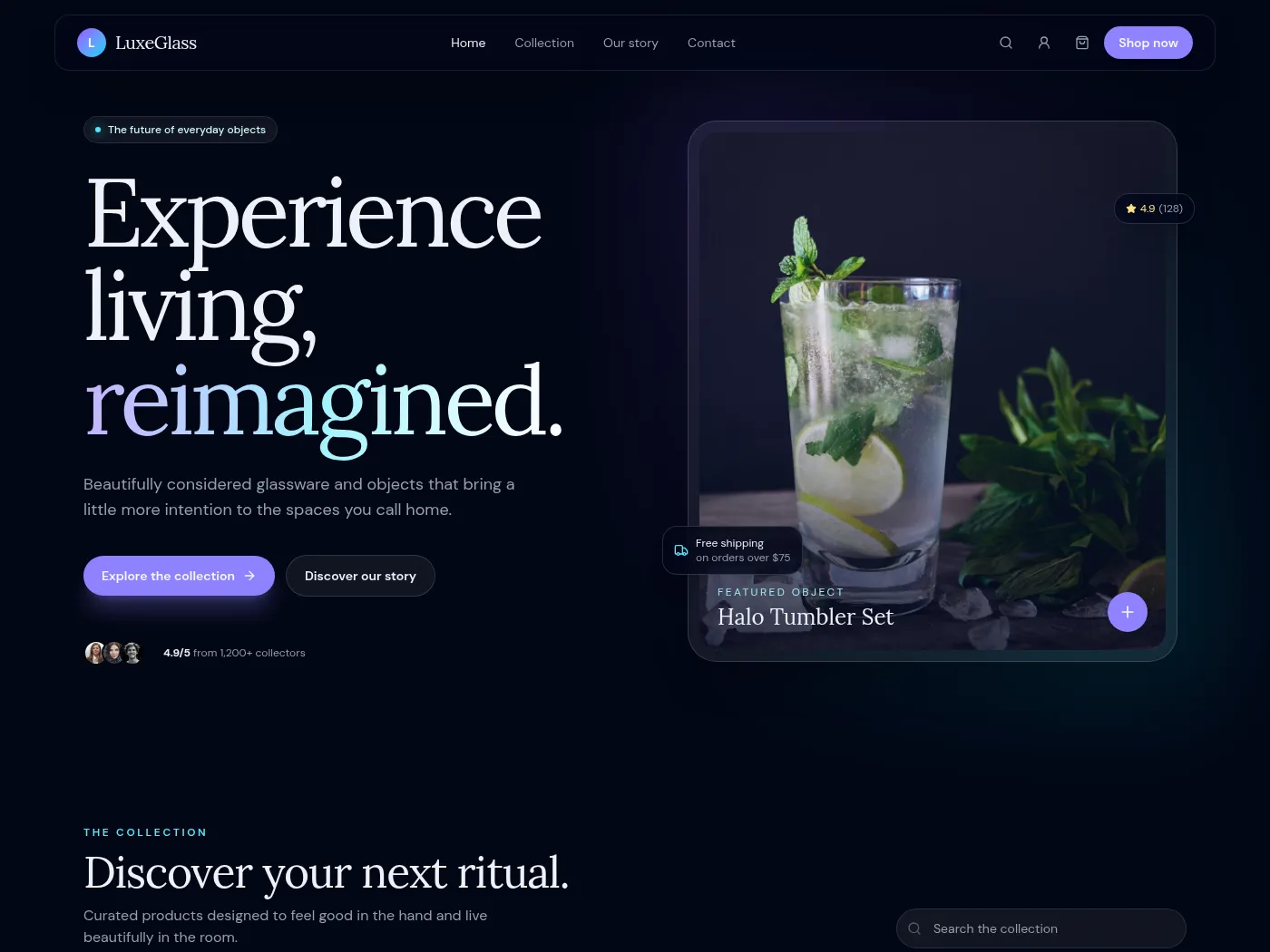 LuxeGlass E-Commerce