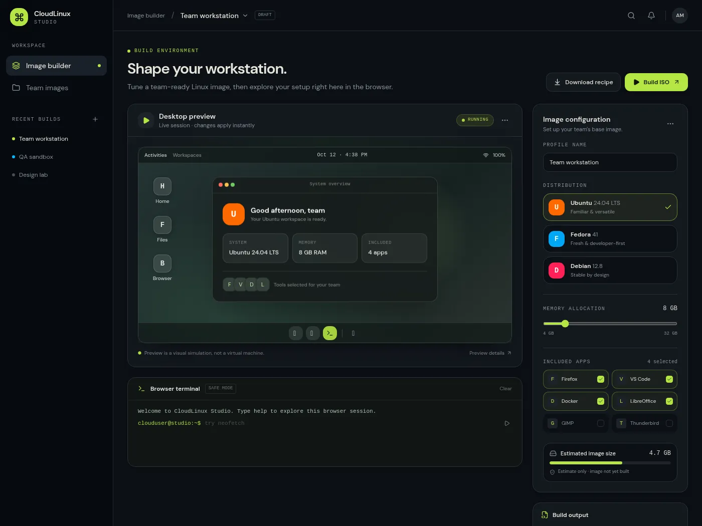CloudLinux Studio