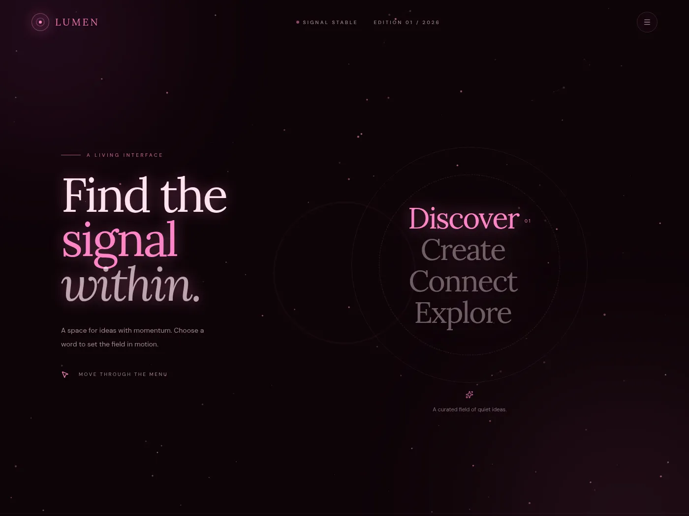 Particle Premium Menu