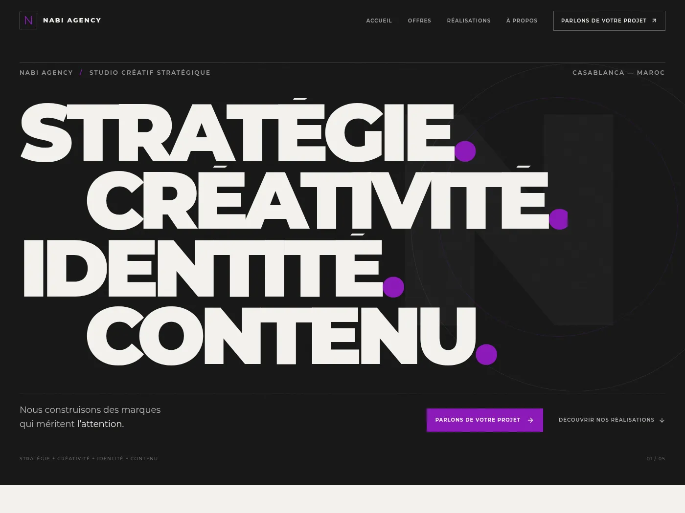 Nabi Agency Creative Site