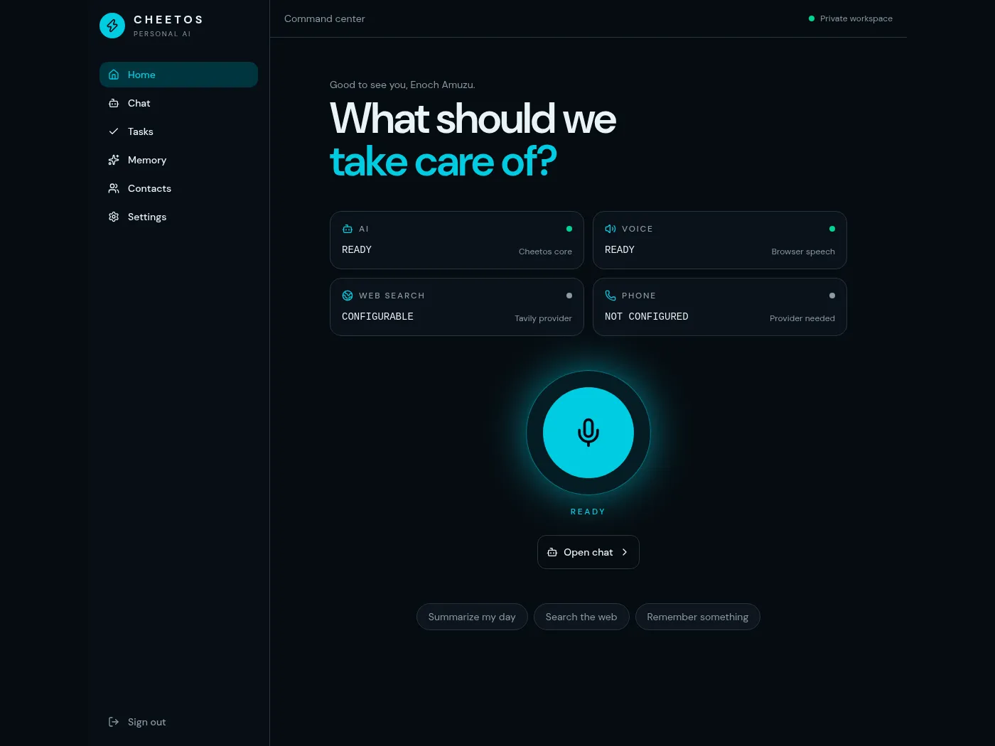 Cheetos AI Mobile Assistant