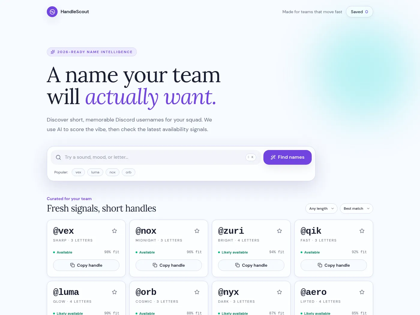 AI Discord Name Finder