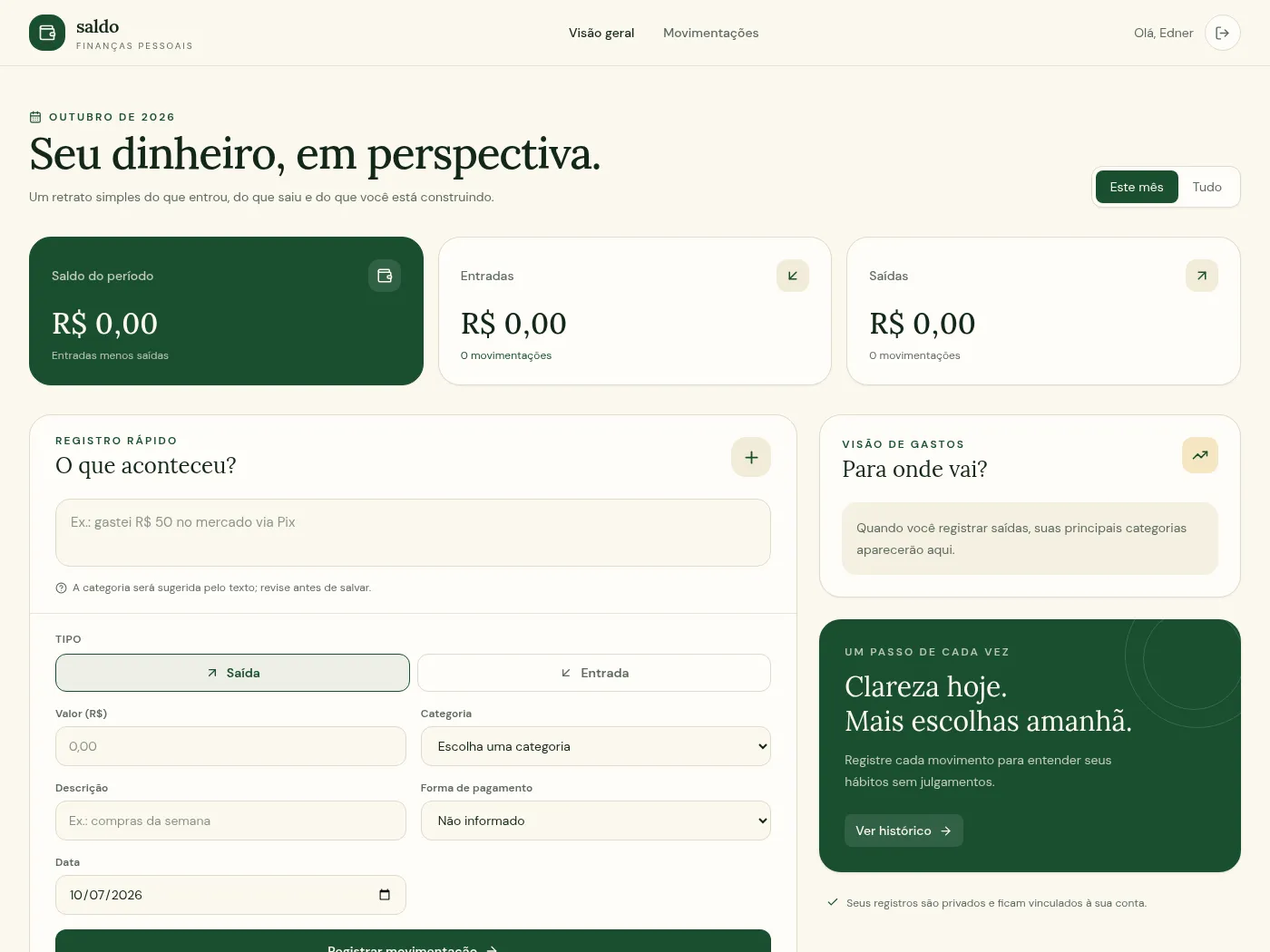 Auxiliar Financeiro Pessoal