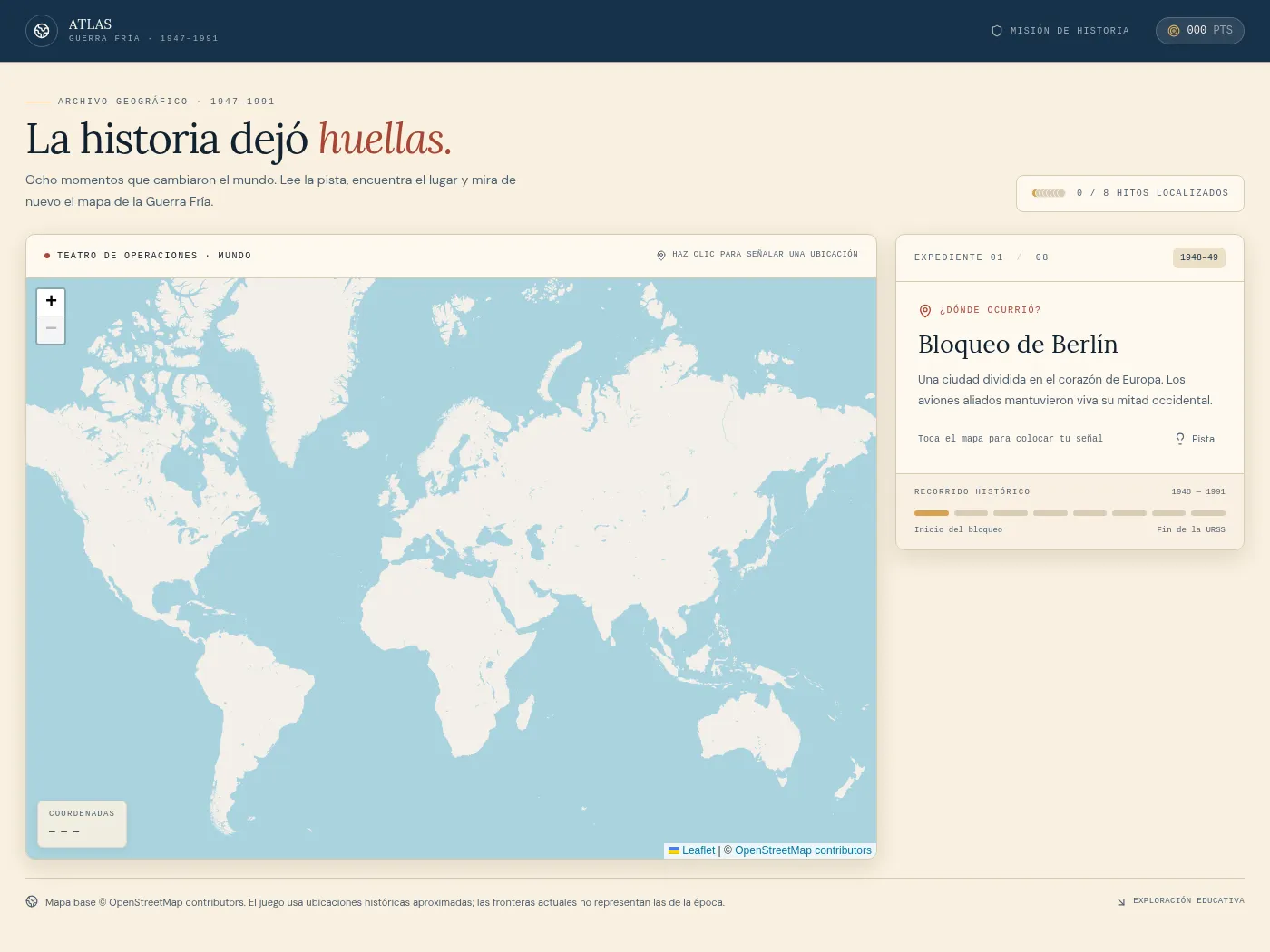 Cold War Interactive Map