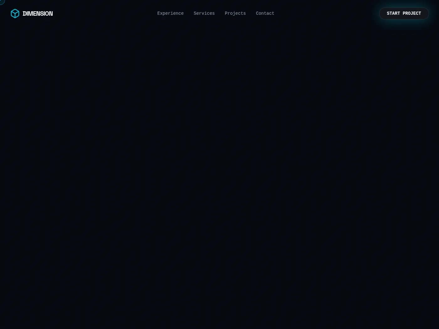 3D Agency Web Experience