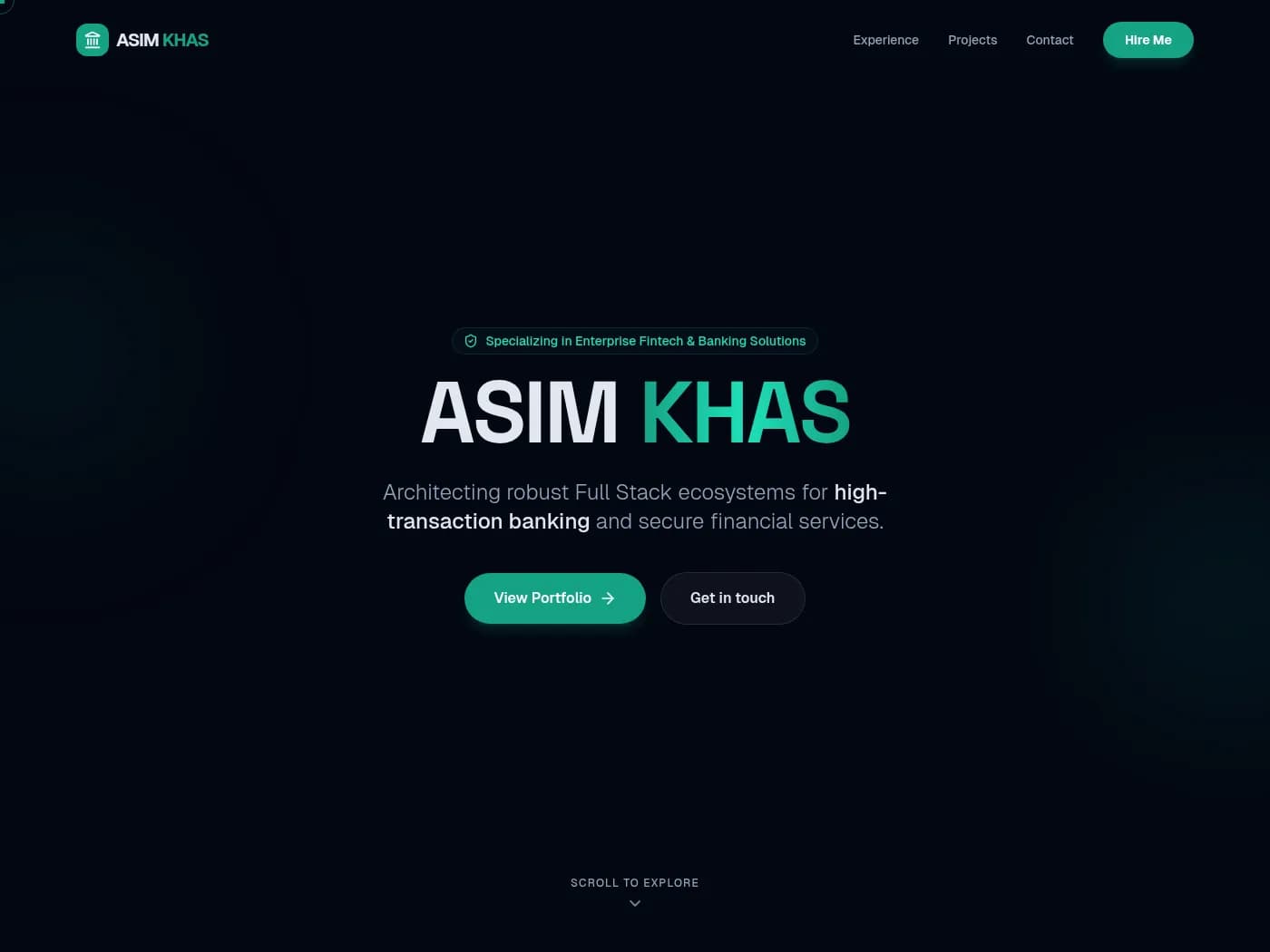 3D Animated Portfolio