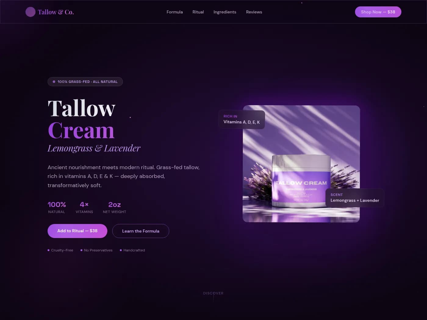 3D Motion Landing Page