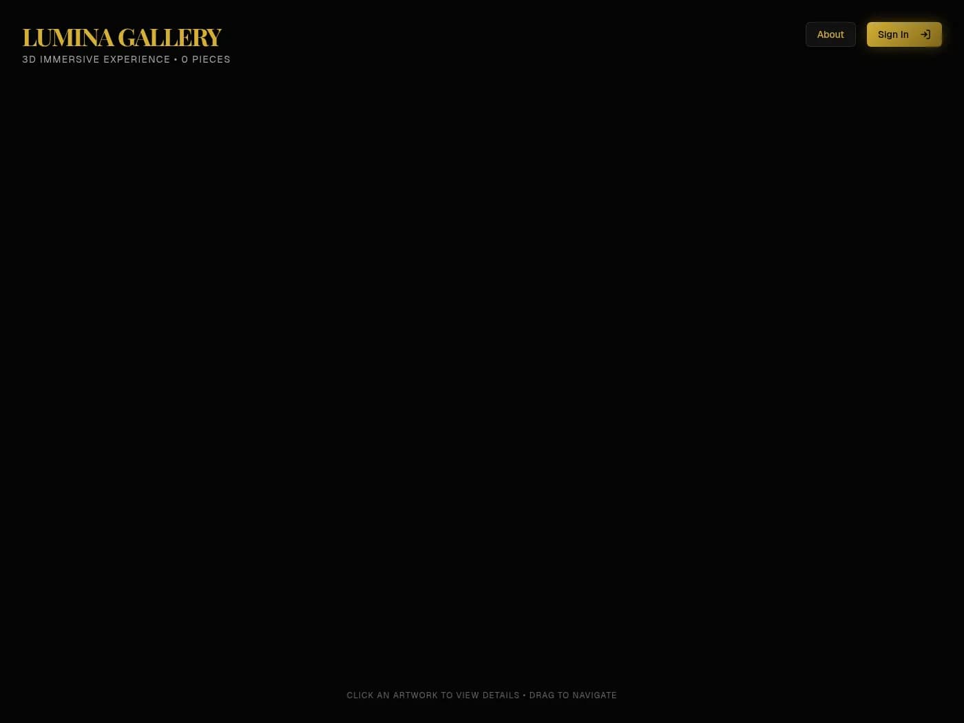 3D Art Gallery Web