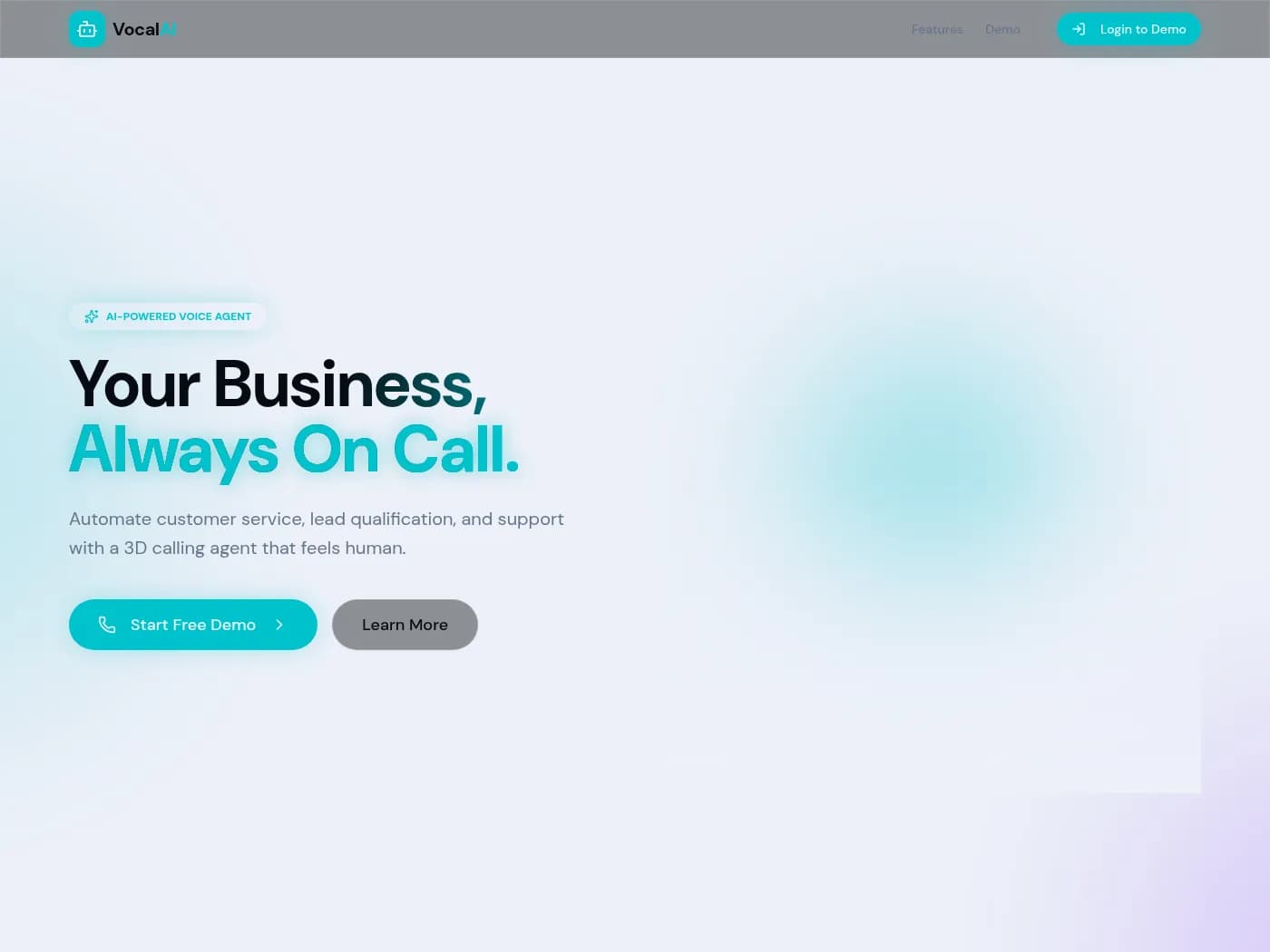 3D Call Agent Demo