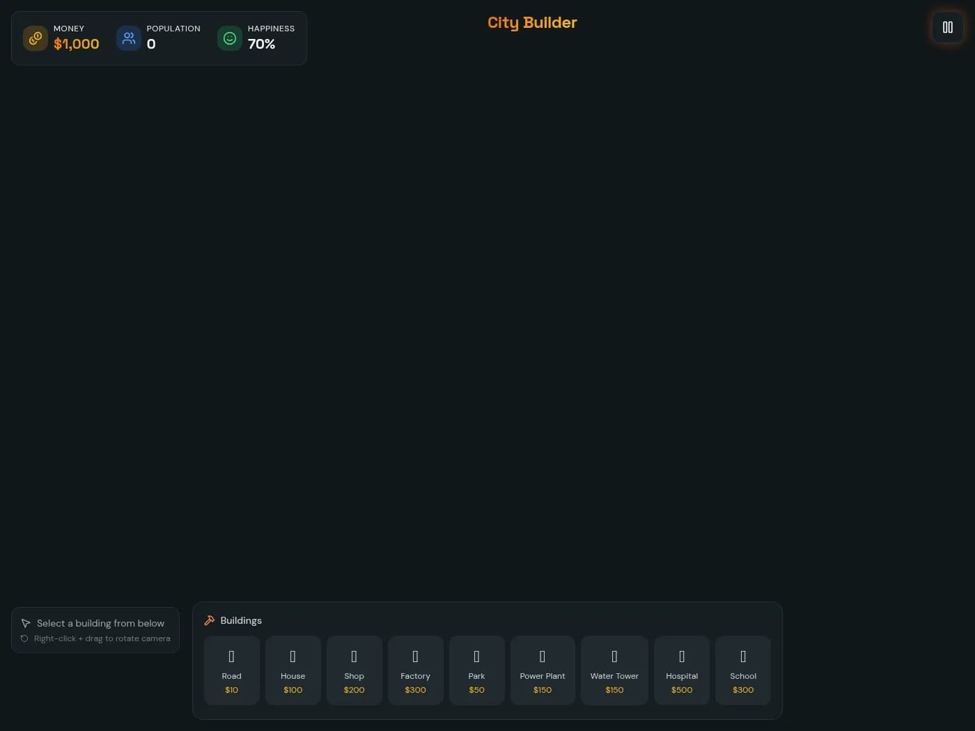 3D City Builder Game