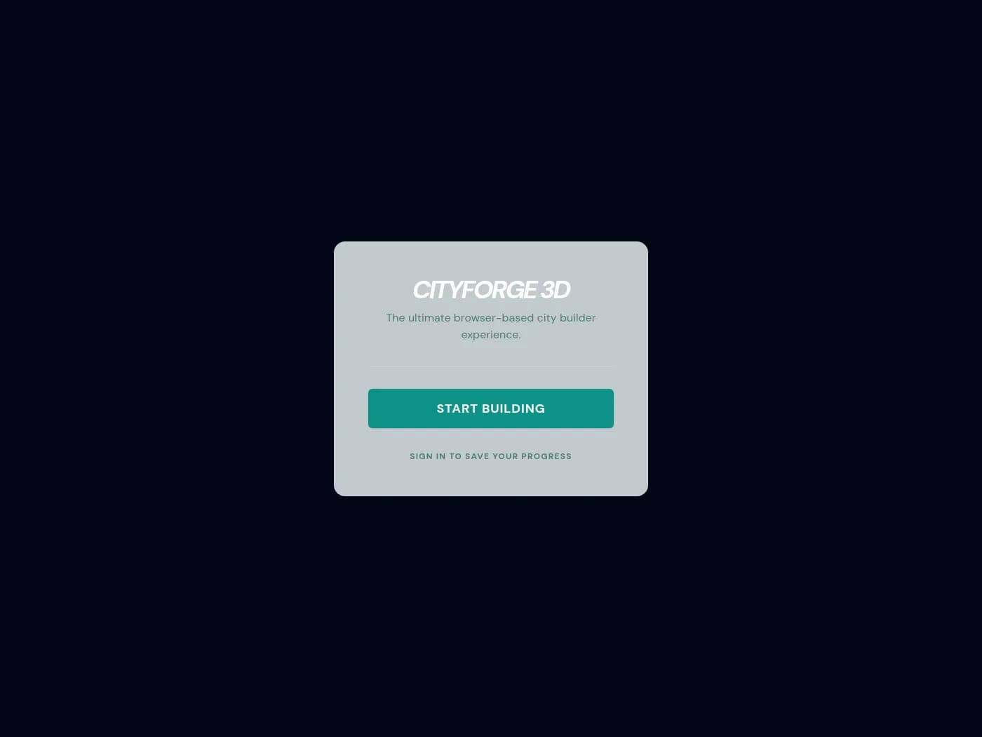 CityForge 3D