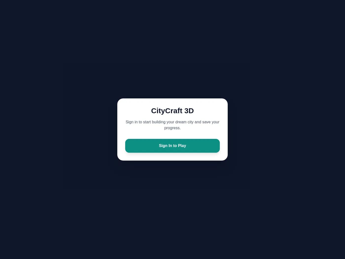 CityCraft 3D Builder