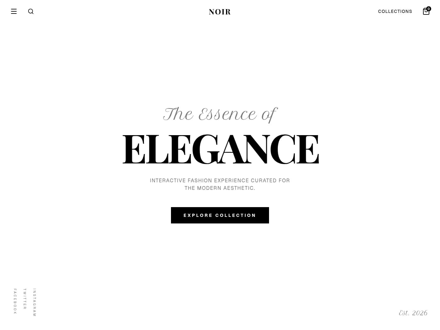 3D Fashion Web Experience