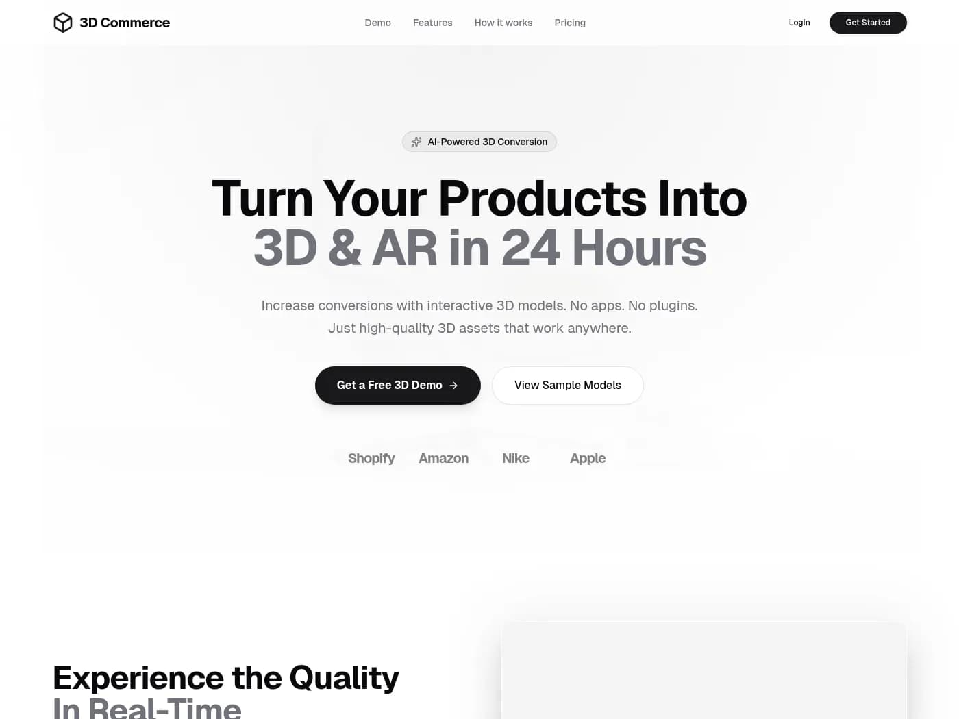 3D Commerce Engine