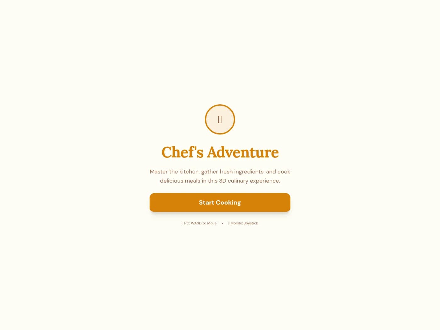 3D Cooking Adventure
