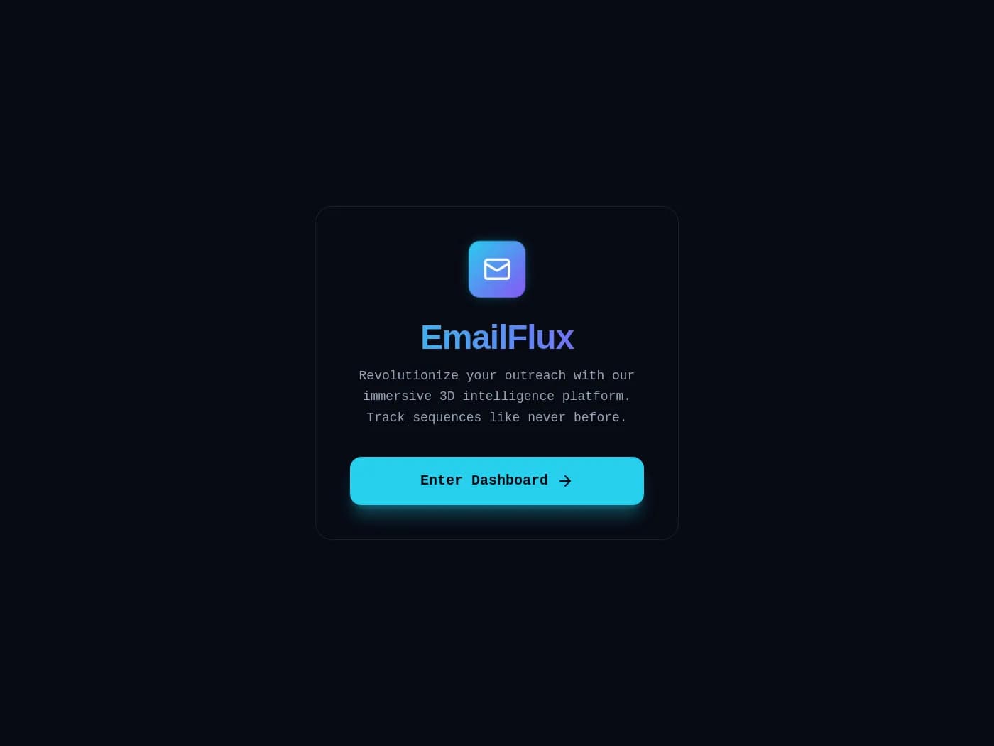 3D Email Dashboard