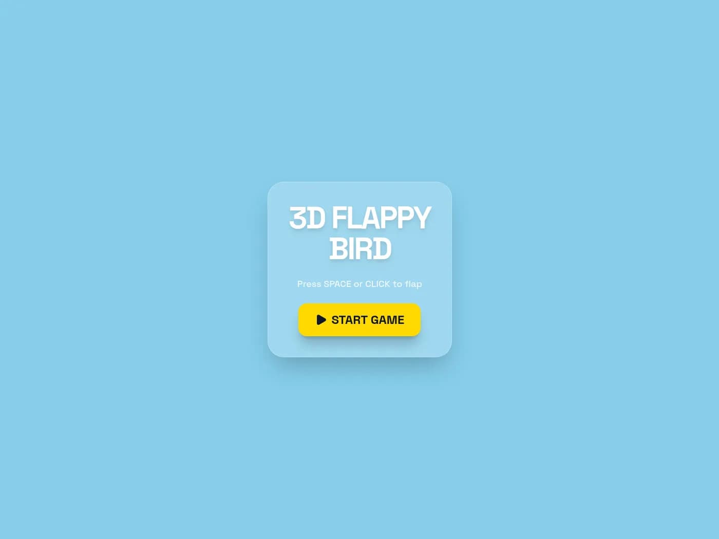 3D Flappy Bird