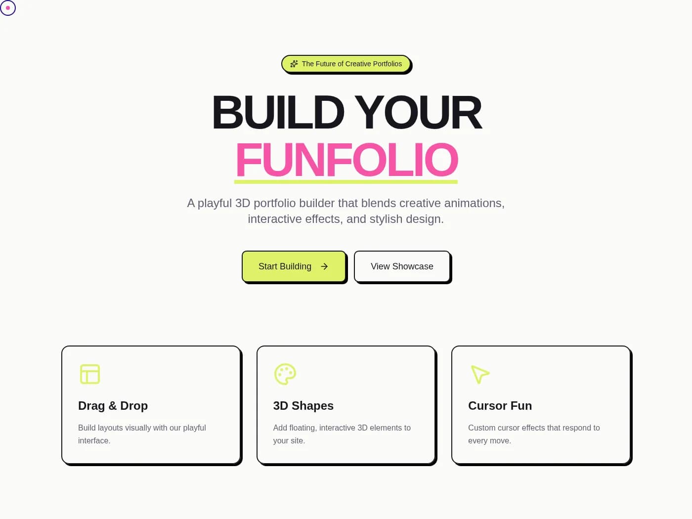 3D Funfolio Builder
