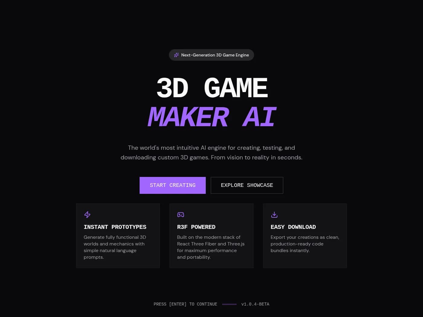 3D Game Maker AI