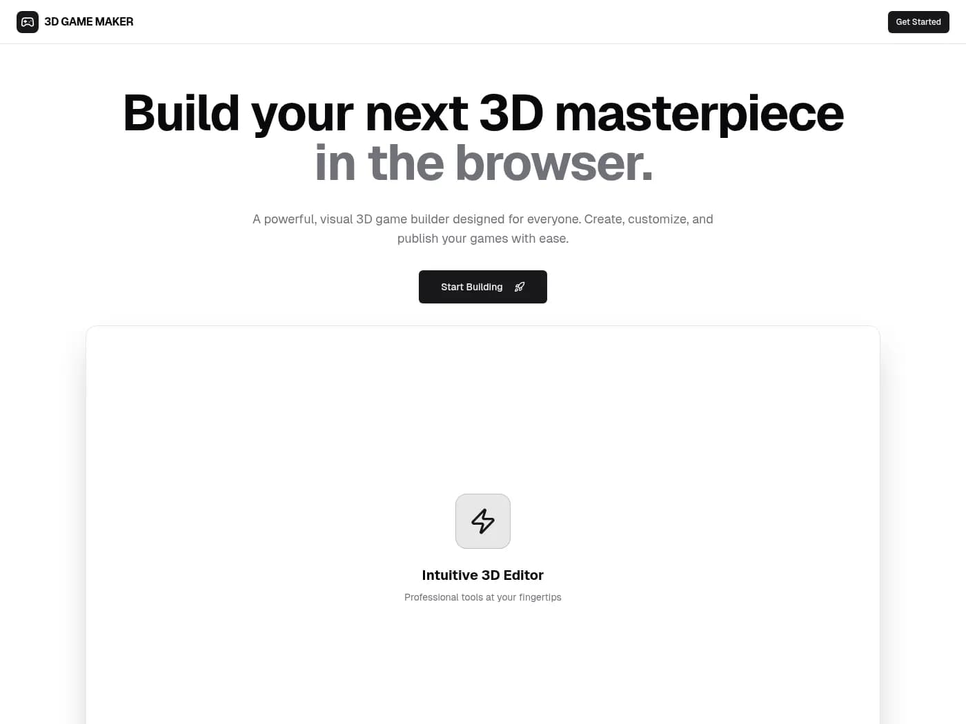 3D Game Maker