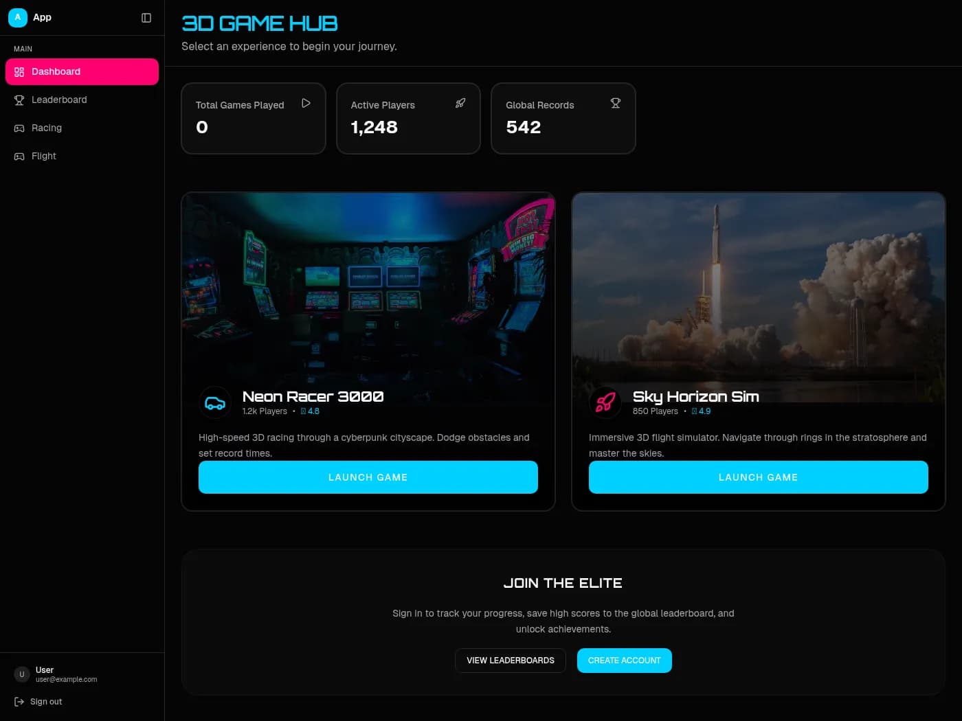 3D GameHub
