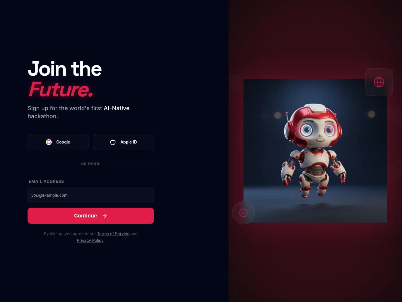 3D Hackathon Signup
