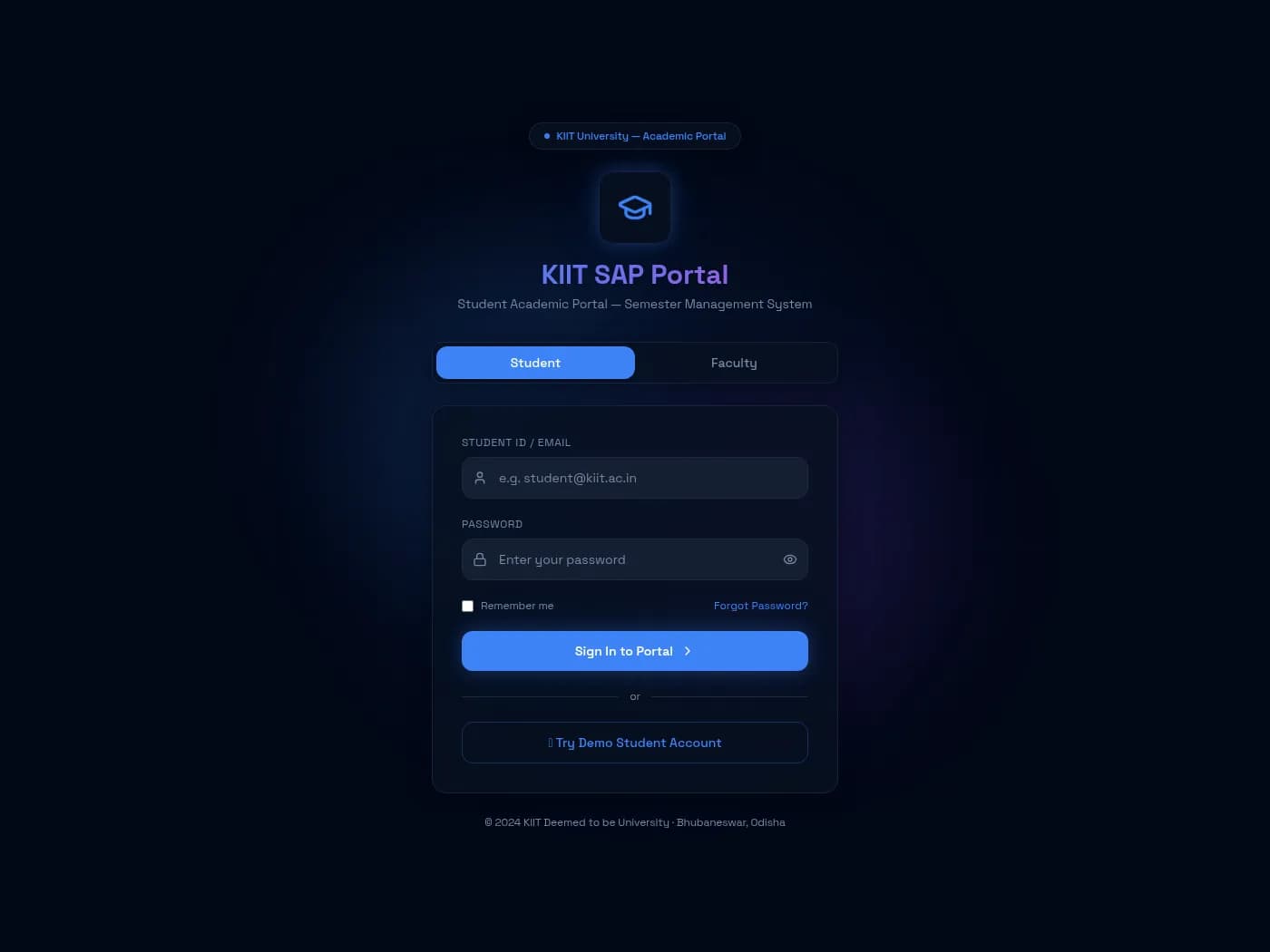 3D KIIT SAP Portal Clone