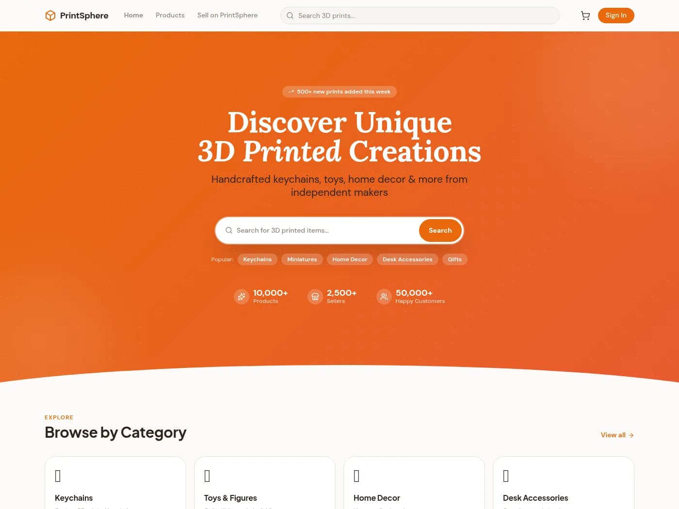 PrintSphere Marketplace