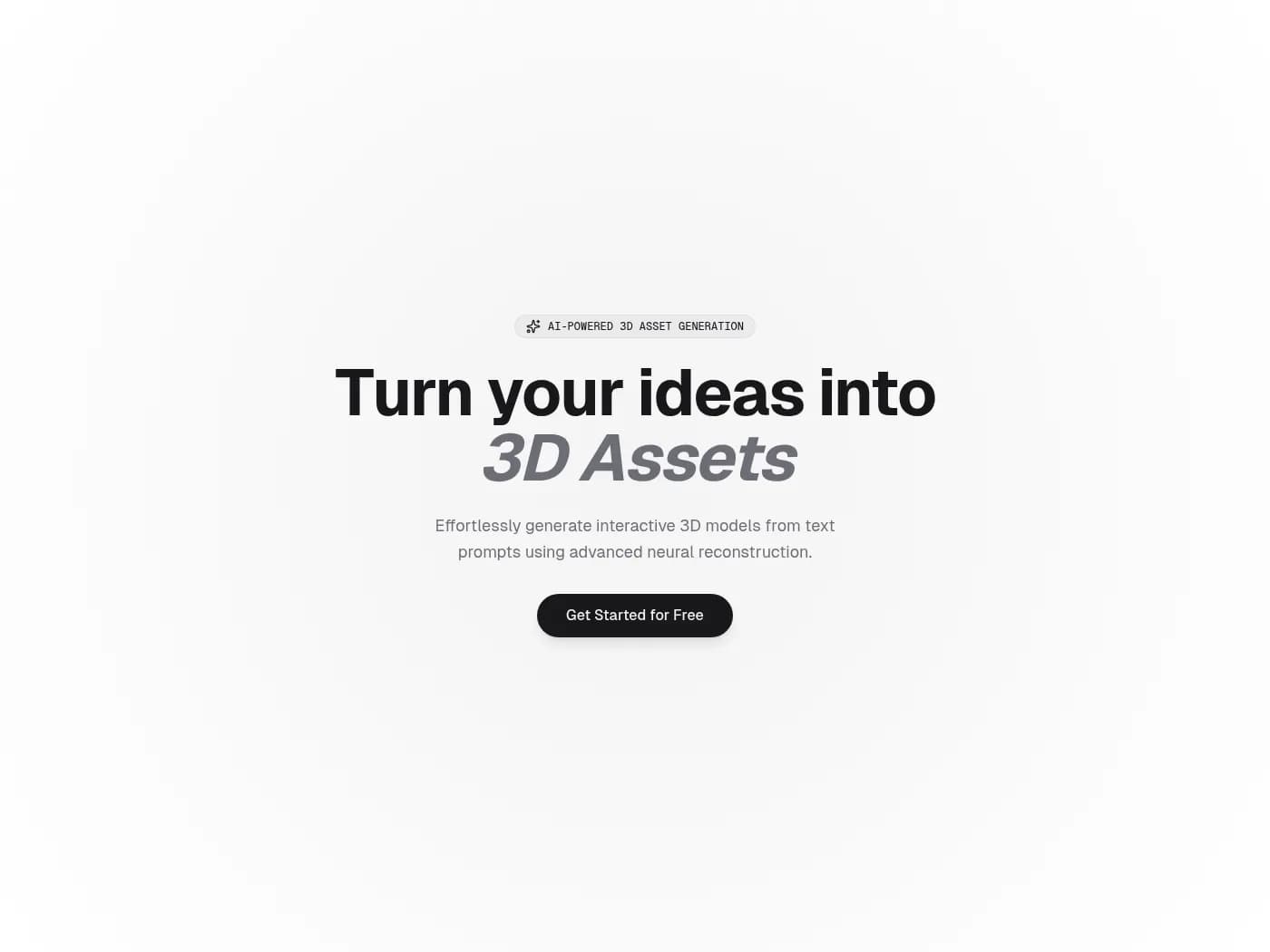 3D Model AI Generator