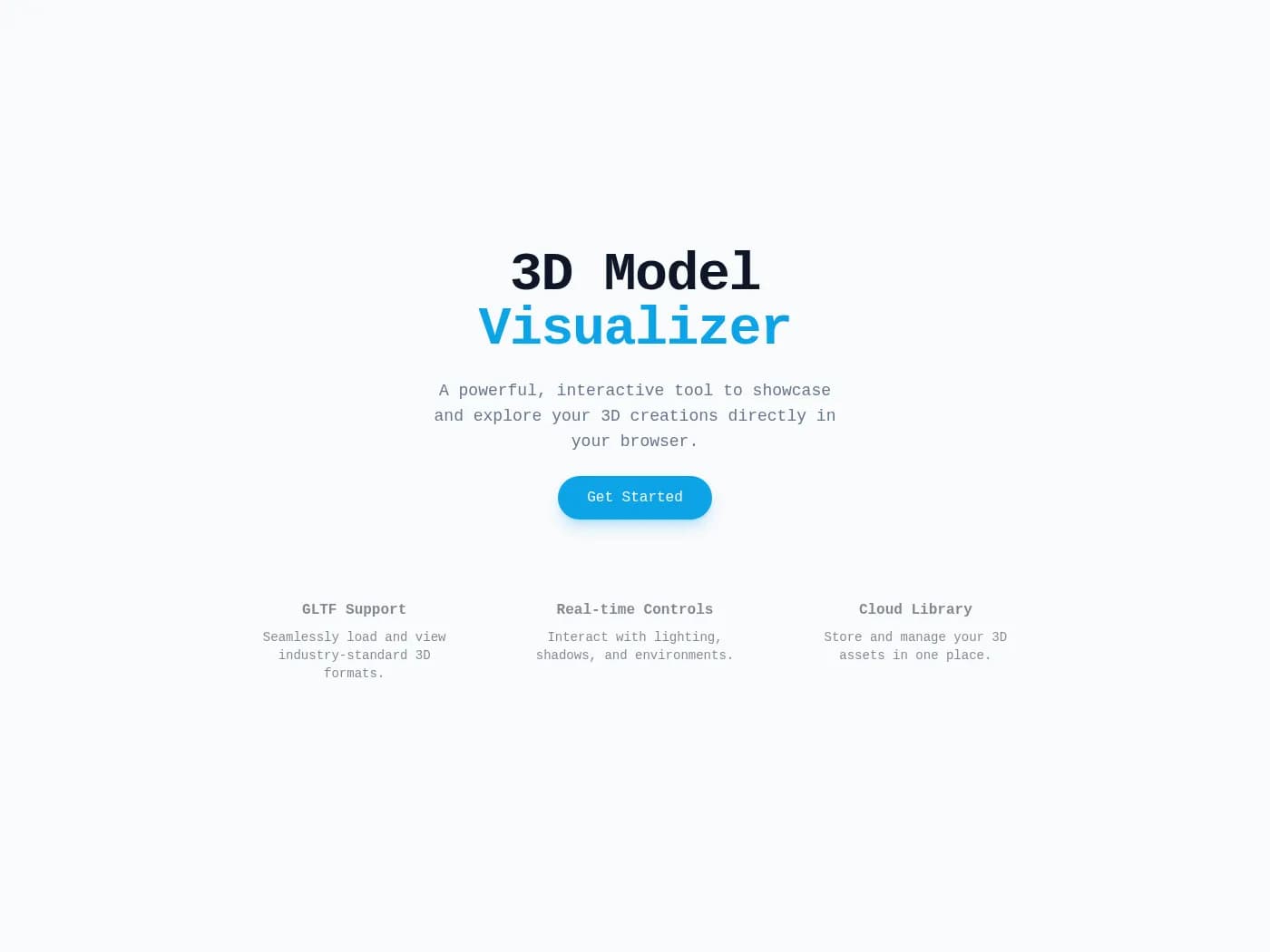 3D Model Visualizer