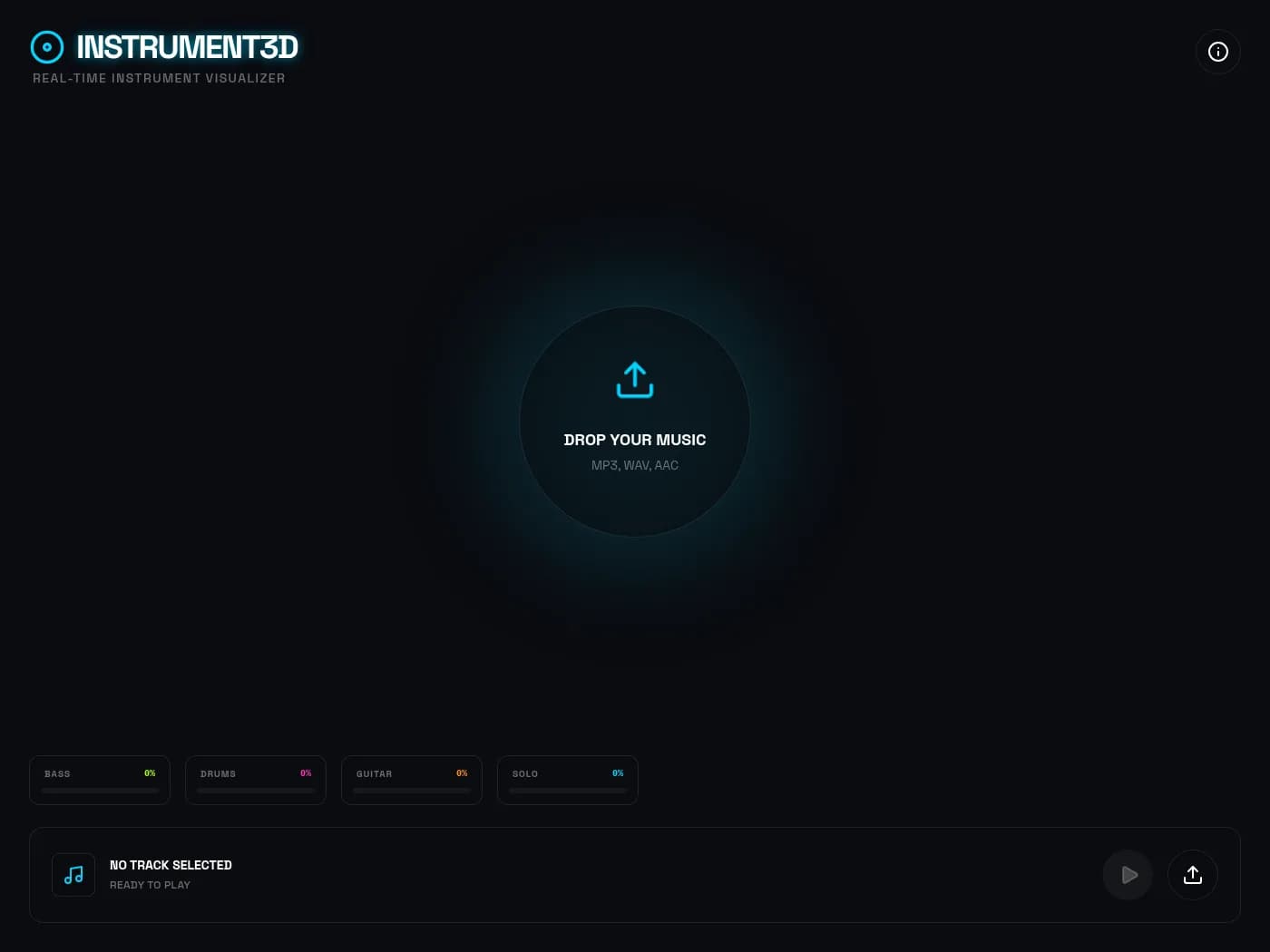 3D Music Instrument Visualizer