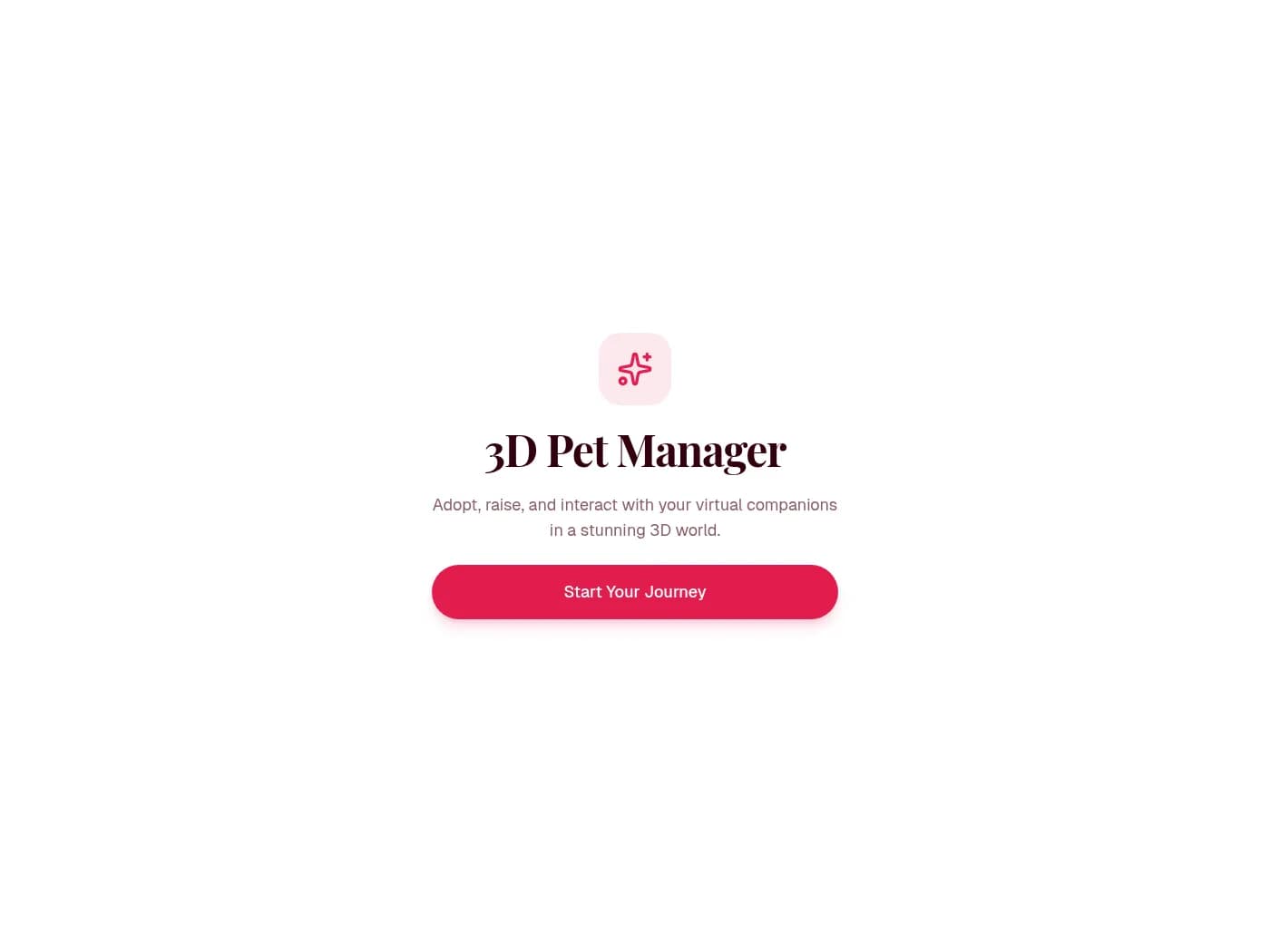 3D Pet Manager