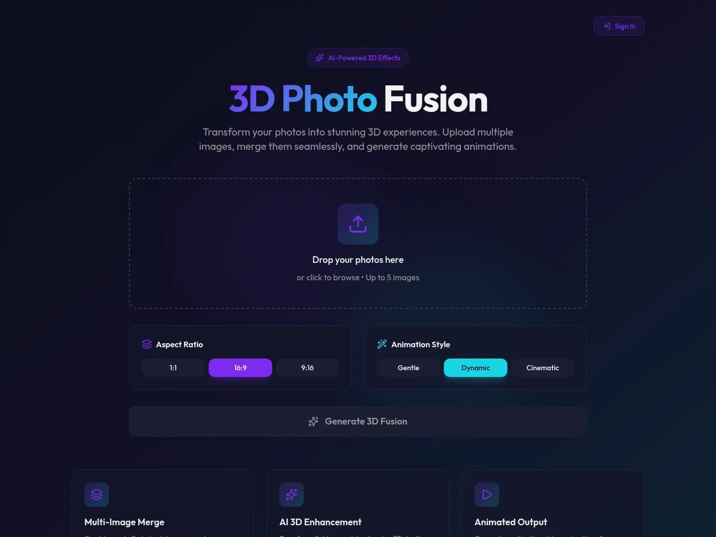 3D Photo Fusion