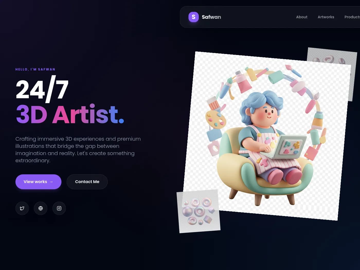 3D Portfolio Pro