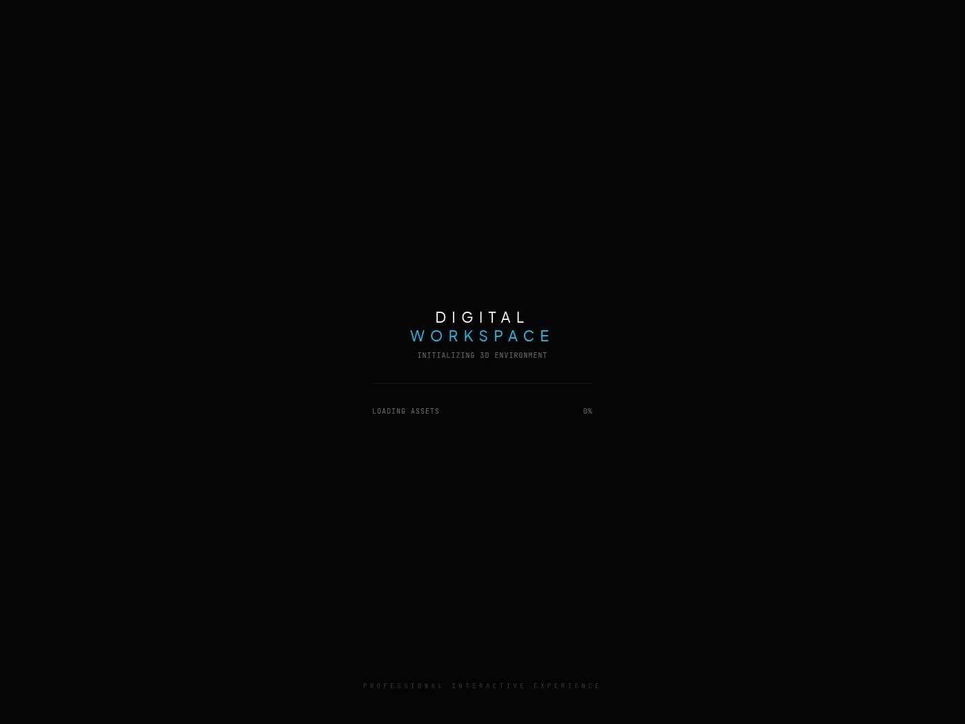 Cinematic 3D Resume