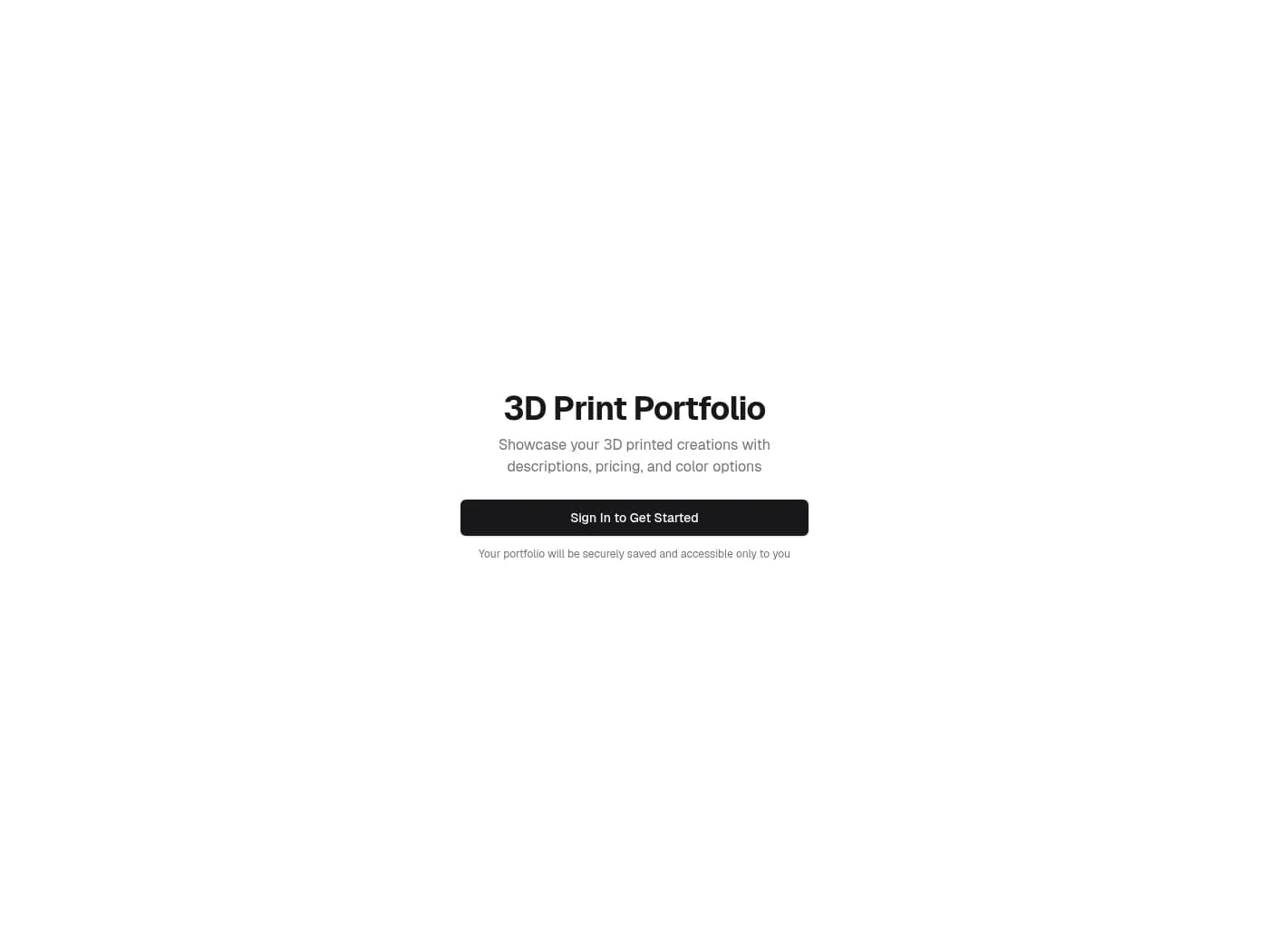 3D Print Portfolio