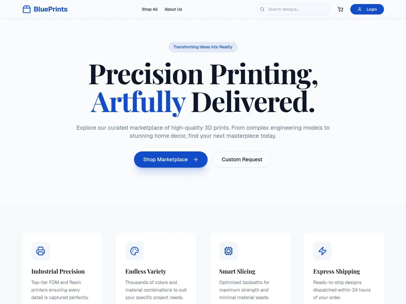 BluePrints E-Shop