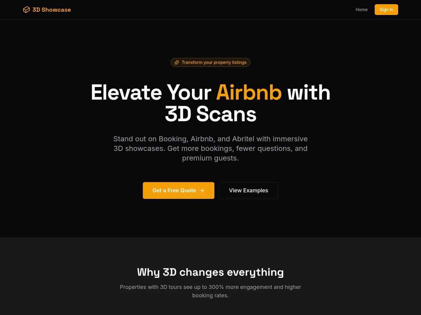 3D Home Showcase SaaS